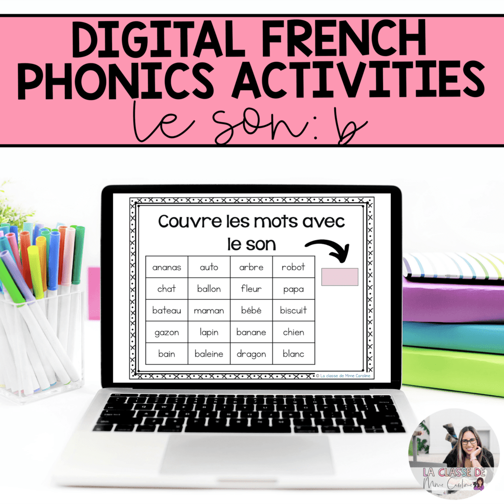 Digital French Phonics Activities (b) | French Sounds for Google Slides ...