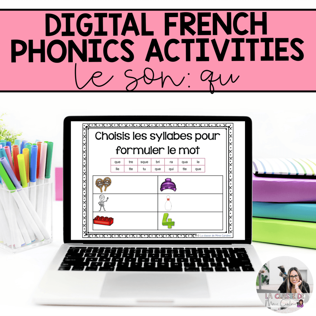 Digital French Phonics Activities (qu) | French Sounds for Google ...