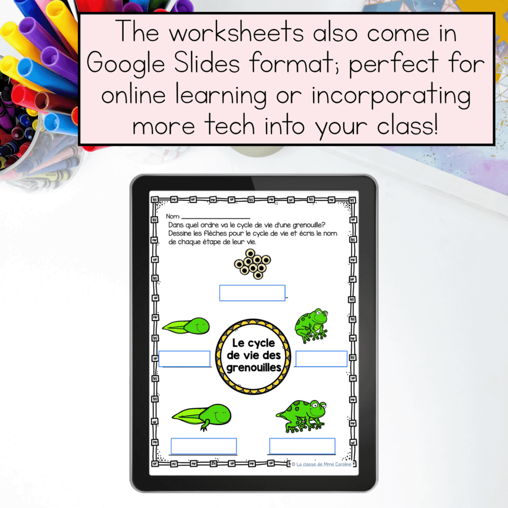 Grade 2 Growth and Changes in Animals Science Unit in FRENCH - La ...