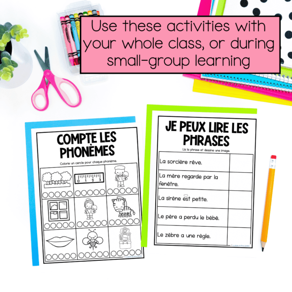 French Phonics Activities - Decoding Phonological & Phonemic Awareness ...