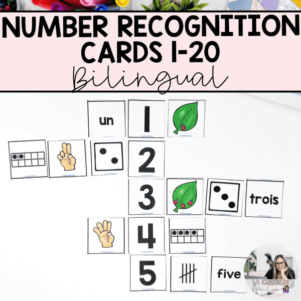 Number Recognition 1-20 | Kindergarten and Grade 1 Math | French Math ...