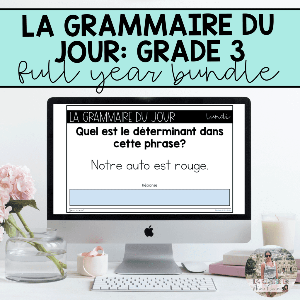 Grade 3: French Grammar Activities | Full Year Bundle | Google Slides ...