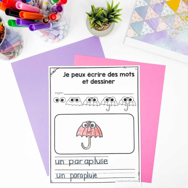 French Spring Math & Literacy Activities for Kindergarten | NO PREP ...