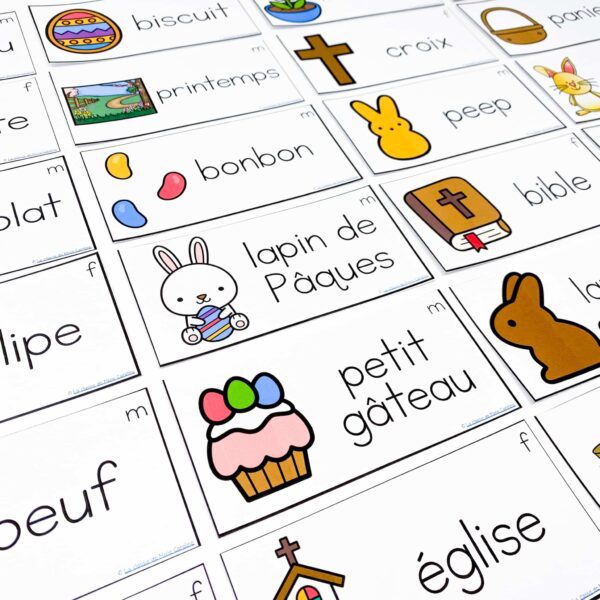 French Easter Word Work - Mots mystères Pâques - La Classe de Mme Caroline